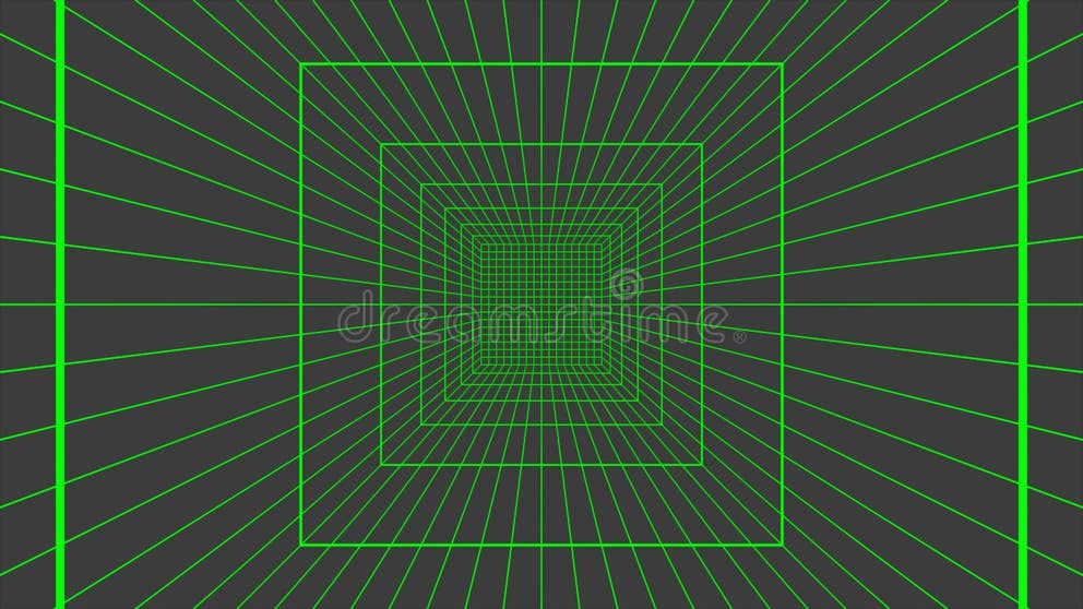 Green wireframe grid stock illustration. Illustration of digital ...