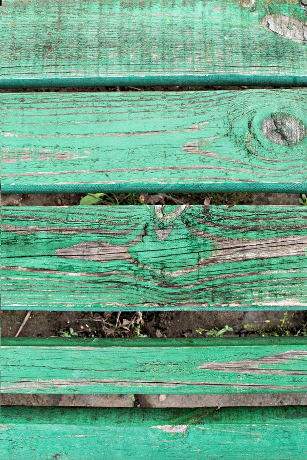 Green Wood Planks. Wood Fence Pattern Stock Photo - Image of grain ...