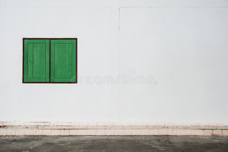 Green wood window frame stock image. Image of glass - 309921211