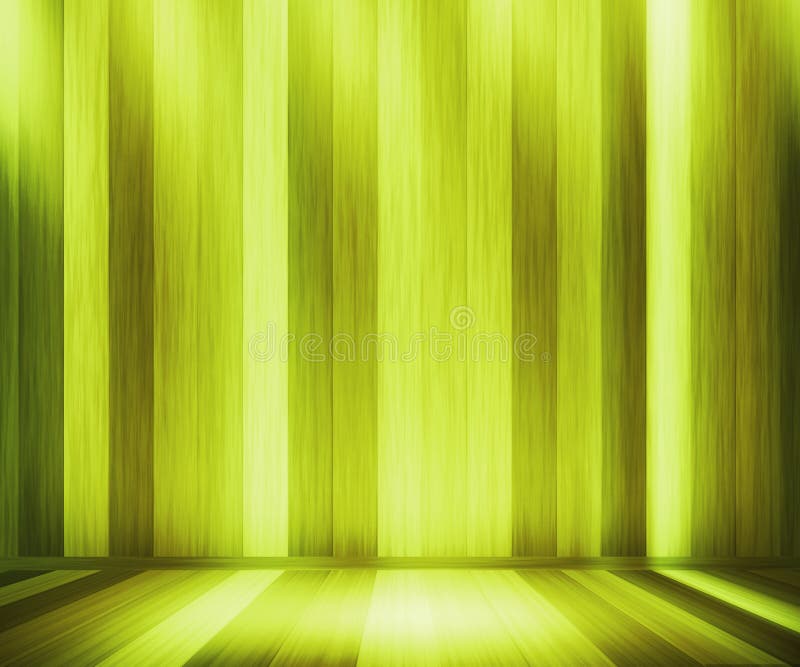 Green Wooden Panels Room stock illustration. Illustration of abstract ...
