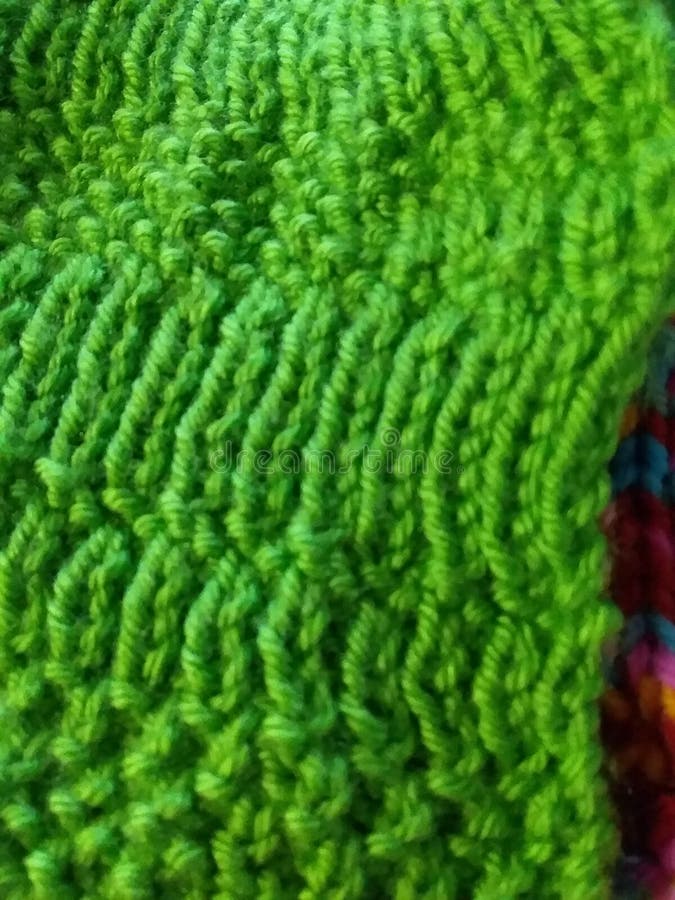 Green Wool for Knitting stock photo. Image of knit, knitting - 194694914