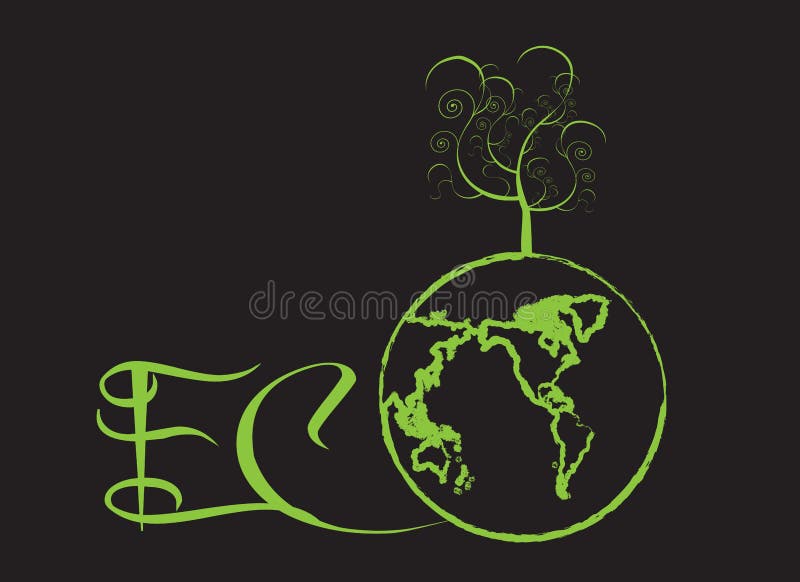 Green world stock vector. Illustration of country, branches - 10074374