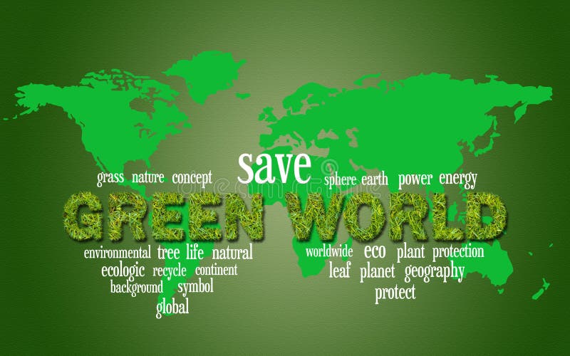 Green world stock illustration. Illustration of field - 22240531