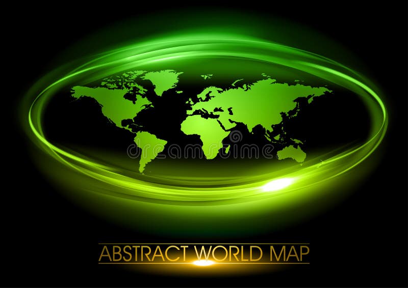 Green world stock vector. Illustration of energy, element - 24900626