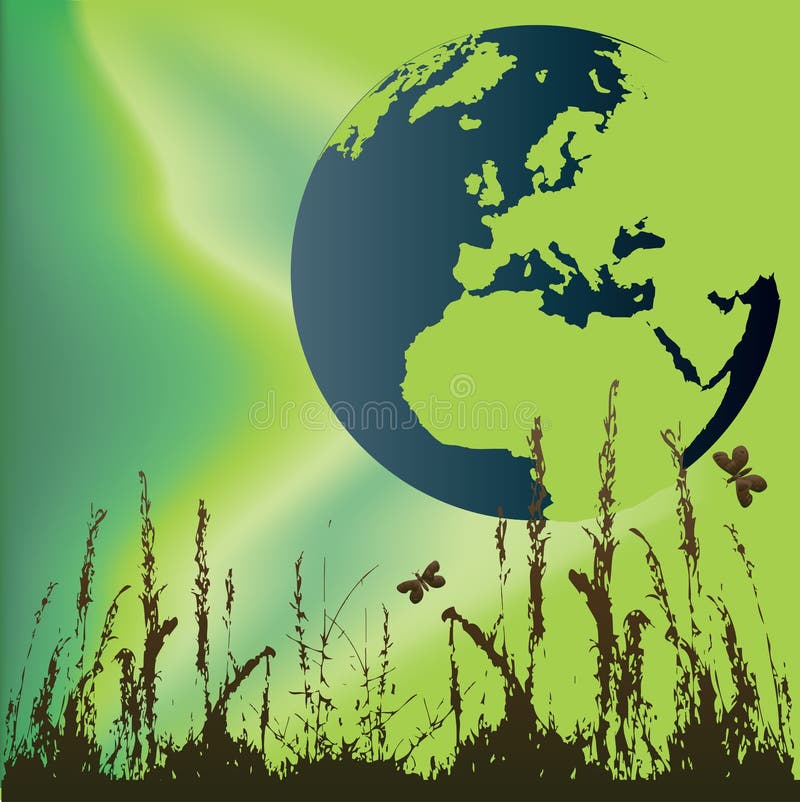 Green World stock vector. Illustration of environmental - 7480746