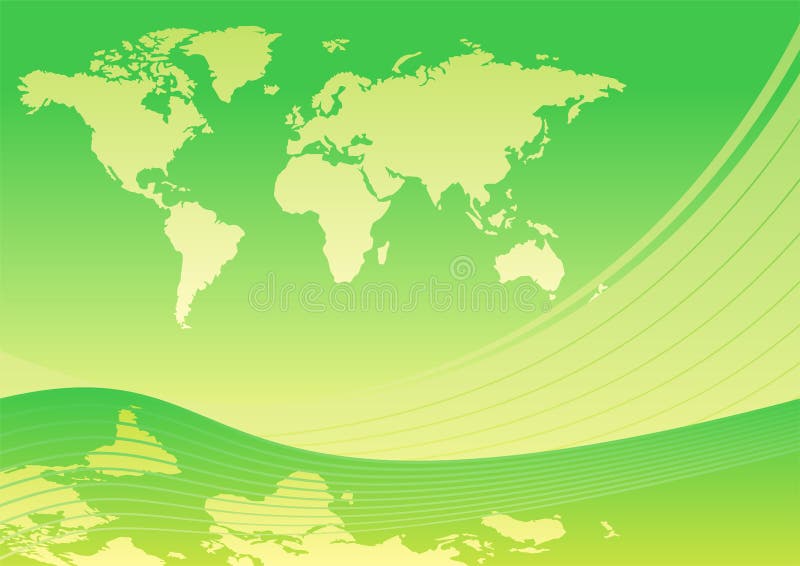 Green world stock vector. Illustration of geography, style - 8323619