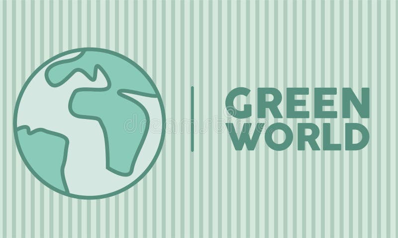 Green world card stock vector. Illustration of green - 239360989