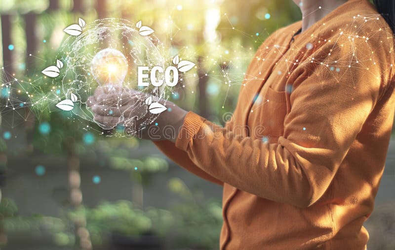 Green World Concept and Create a Pure and Zero Carbon Ecosystem Stock ...