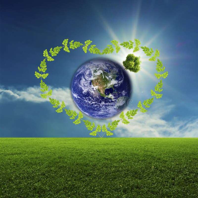 Green World Concept. Elements of this Image Furnished by NASA. Stock ...