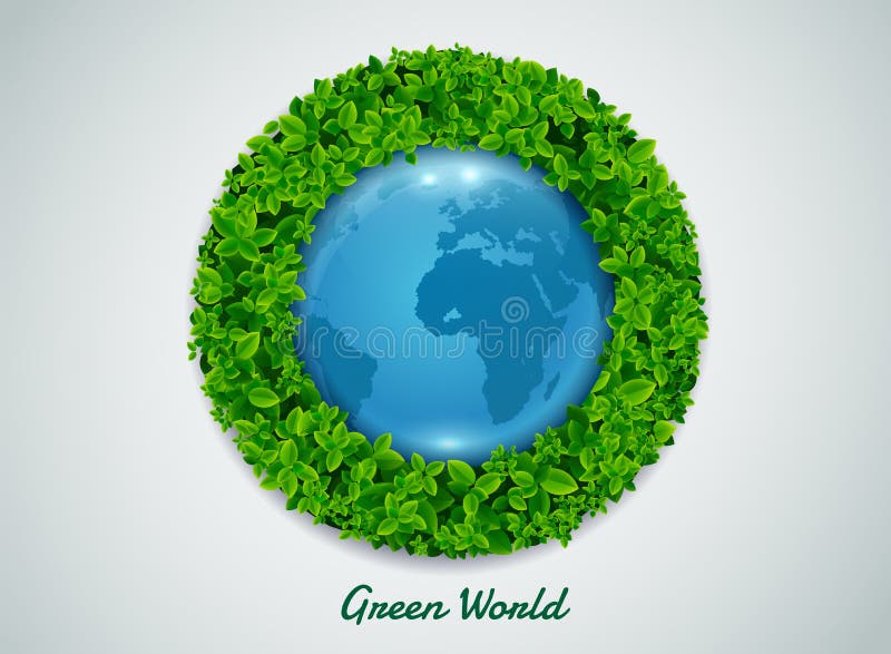 Green world stock vector. Illustration of element, concept - 80968313