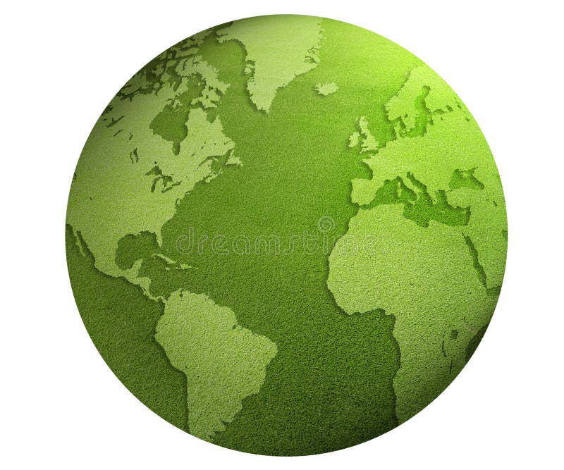 Green world globe stock illustration. Illustration of sphere - 29392915