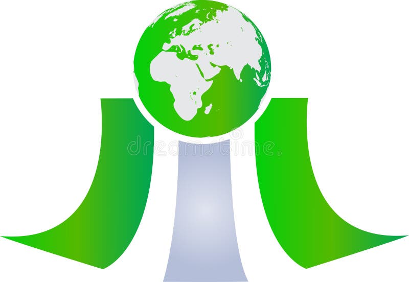 Green world stock vector. Illustration of concept, chart - 79935296