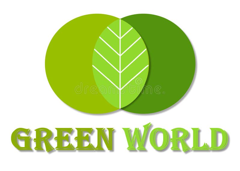 Green World Logo stock illustration. Illustration of isolated - 46699148