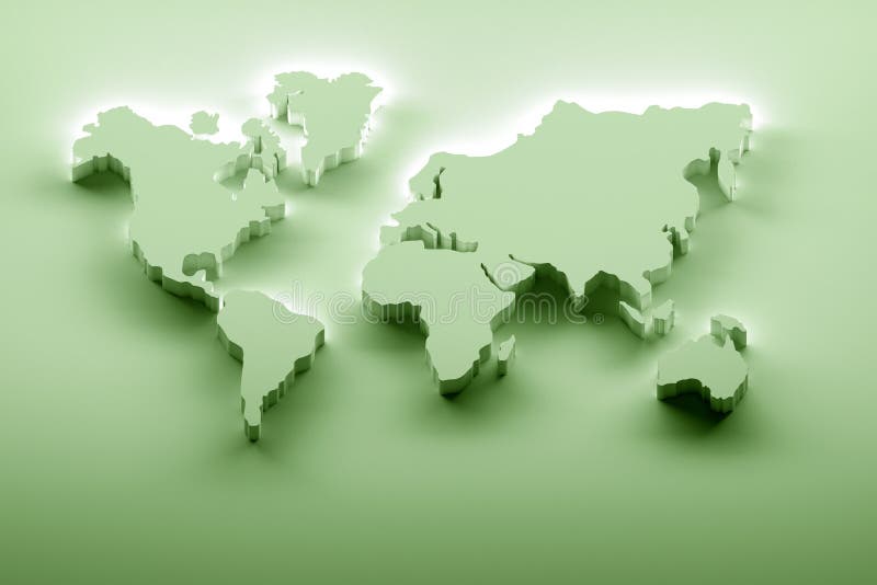 Green world map stock illustration. Illustration of abstract - 150984866