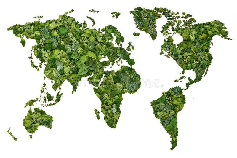 Green World Map Isolated Map of the World Green World Map Amazing ...