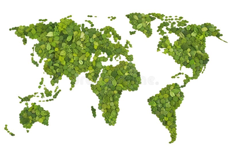 Green World Map Isolated Map of the World Green World Map Amazing ...