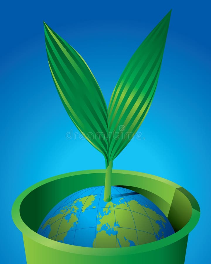 Green world seed stock vector. Illustration of seedling - 24798287