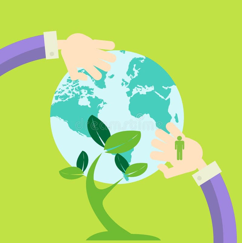 Green world stock vector. Illustration of nature, circle - 53881385