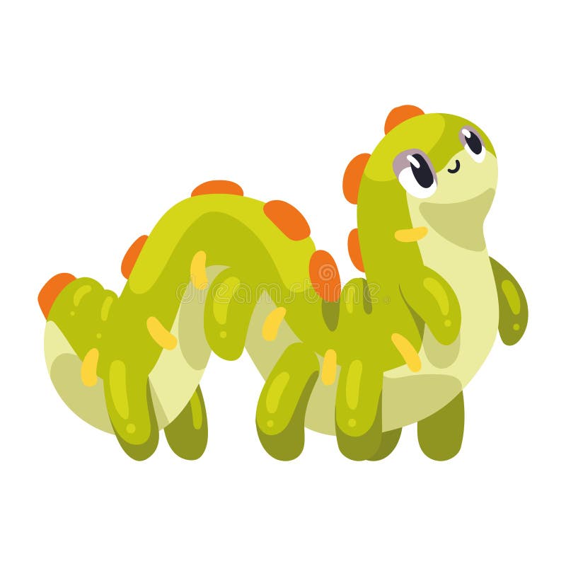 Green worm animal spring stock vector. Illustration of fauna - 269550696