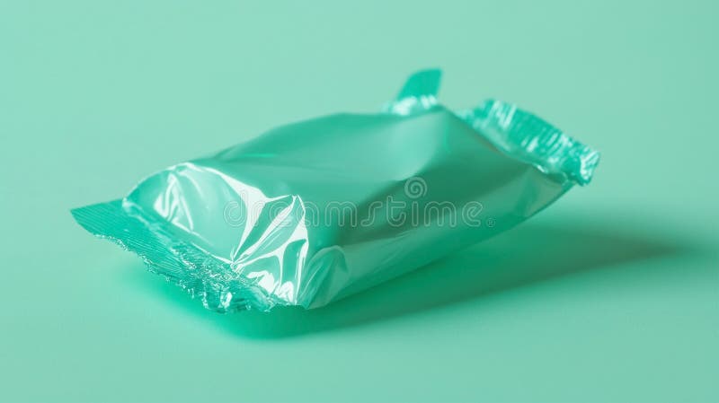 A Green Wrapper is on a Table Stock Illustration - Illustration of ...