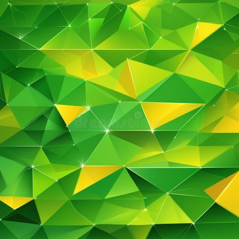 Green Andyellow Background with Abstract Triangle Pattern Stock ...