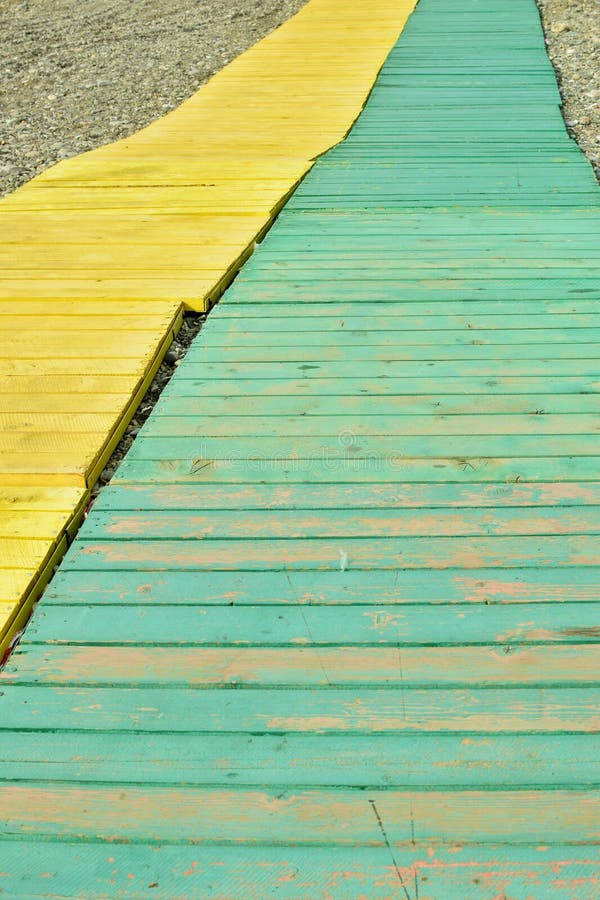 Green and yellow board way stock image. Image of outdoors - 330496063