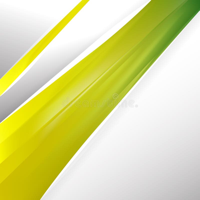 Green and Yellow Brochure Design Template Stock Vector - Illustration ...