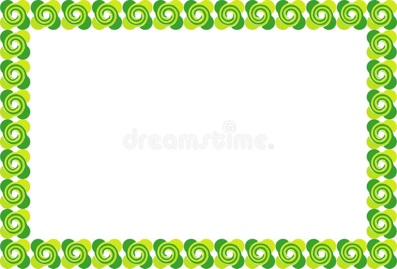 Green and yellow frame stock vector. Illustration of nature - 10225603
