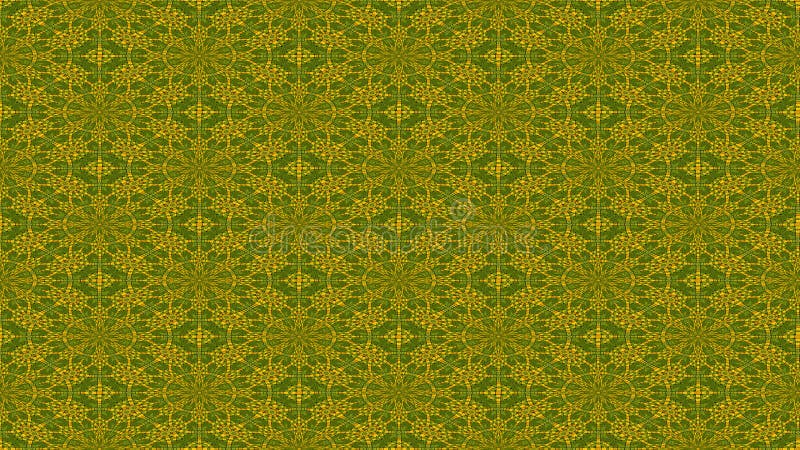 Green and Golden Yellow Geometric Pattern Stock Illustration ...