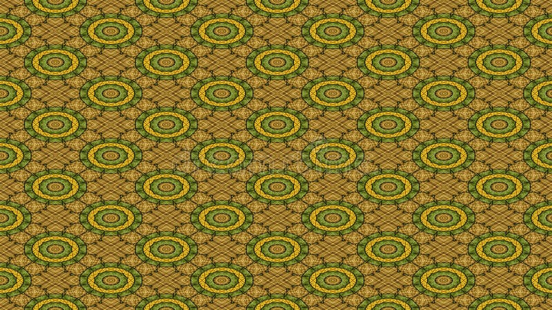 Green and Yellow Geometric Pattern Stock Illustration - Illustration of ...