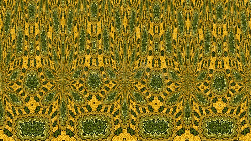 Green and Yellow Geometric Pattern Stock Illustration - Illustration of ...