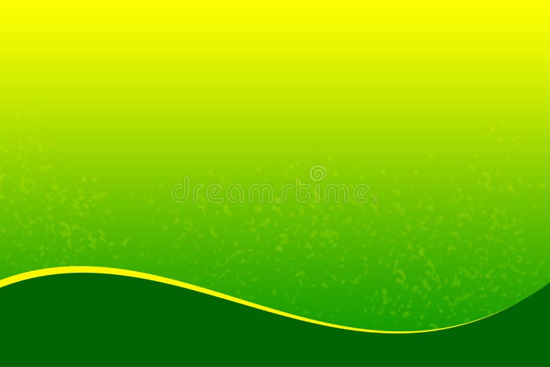 Green Yellow Gradient Background with Wave Stock Illustration ...