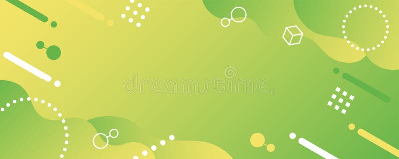 Green and Yellow Gradient and Geometric Pattern Pop Background Banner ...