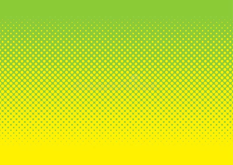 Green and Yellow Halftone Pattern Stock Vector - Illustration of ...