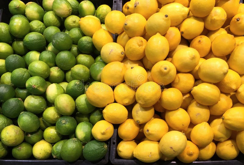 Green and Yellow Lemons stock image. Image of orange - 101529091