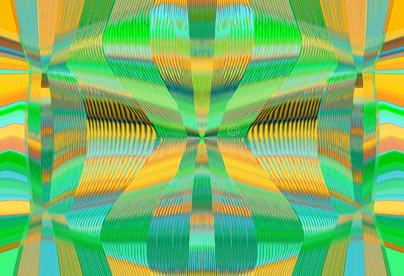 Green and Yellow Lines Drawing Texture Stock Illustration ...