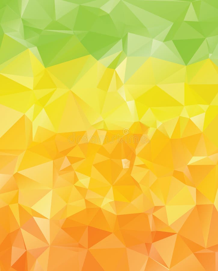 Green Yellow Orange Polygons Stock Vector - Illustration of polygons ...
