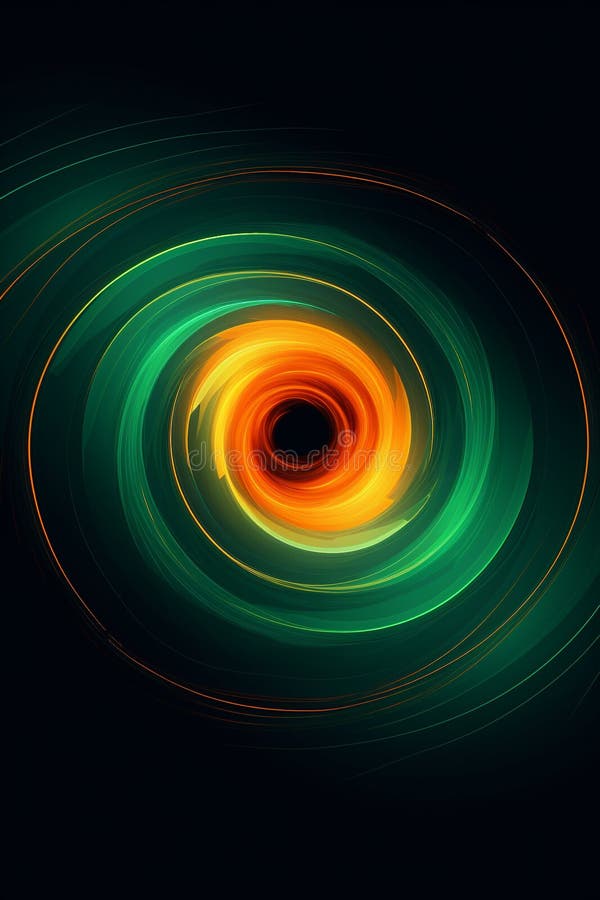 A Green Yellow and Orange Storm Like Pattern Generative AI Stock ...