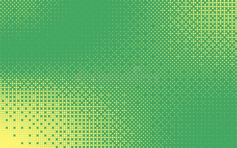Green and Yellow Radial Bitmap Texture, Abstract Halftone Pattern ...