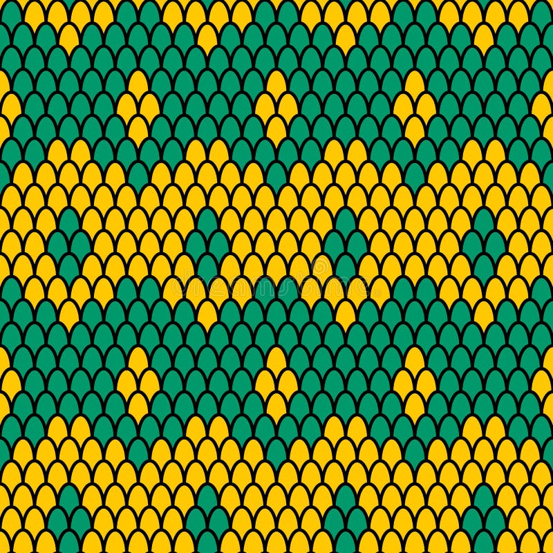 Green scales pattern stock vector. Illustration of snake - 48714975