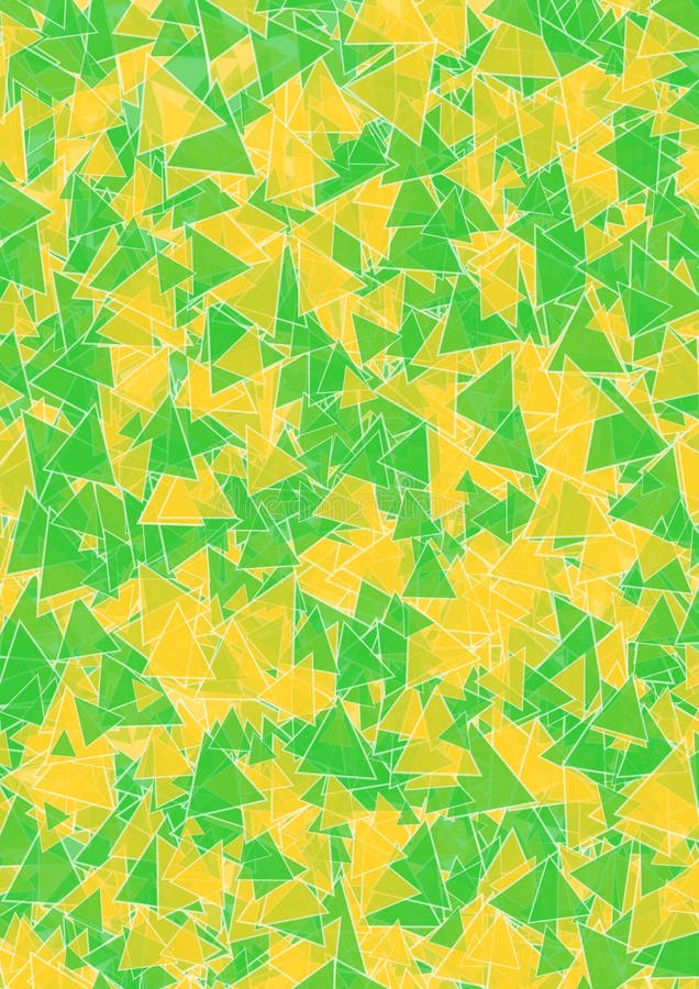 Green yellow triangles stock illustration. Illustration of deco - 36981254