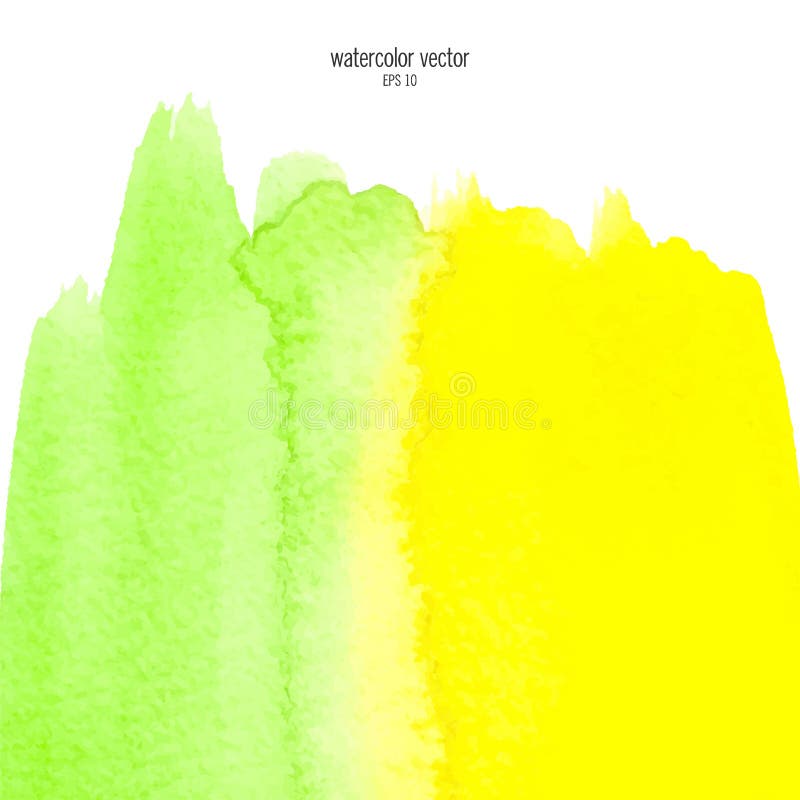 Green and Yellow Watercolor Squarer Background Stock Vector ...