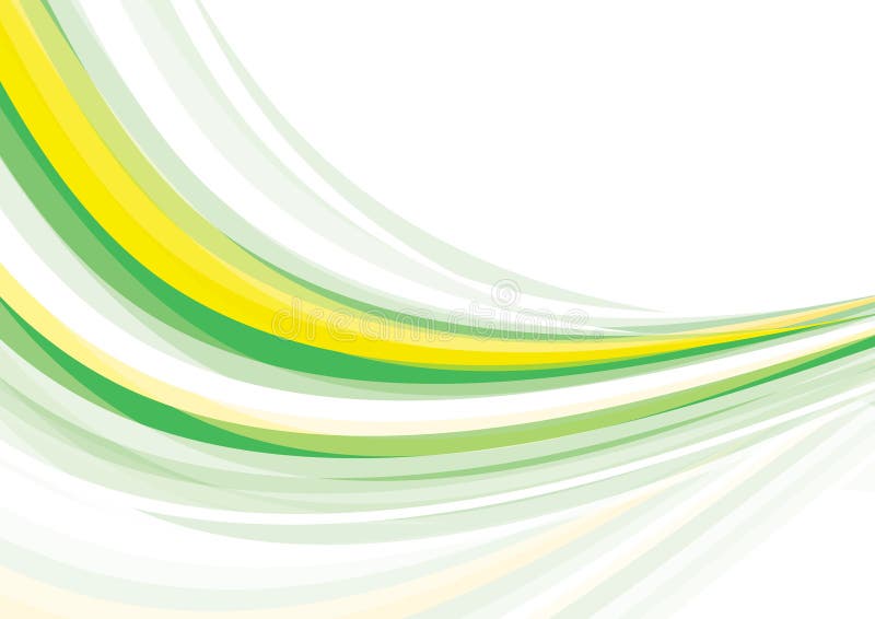 Green and yellow wave stock vector. Illustration of green - 10427230