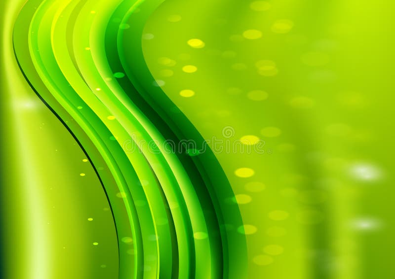 Green and Yellow Wave Background Image Stock Vector - Illustration of ...