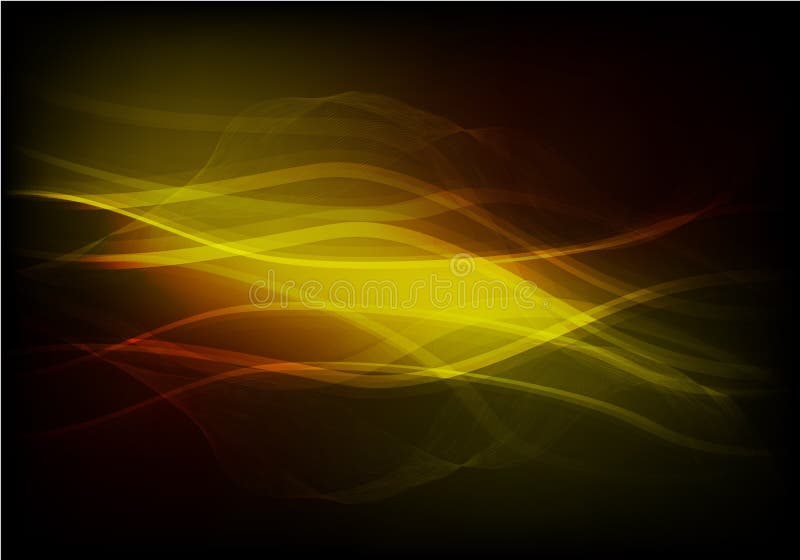 Green and Yellow Wave.a Set of Wave Motion. Vector Stock Vector ...