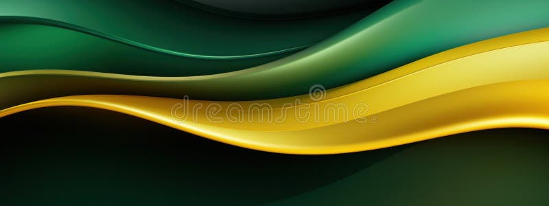 A Green and Yellow Wavy Lines Stock Illustration - Illustration of wavy ...