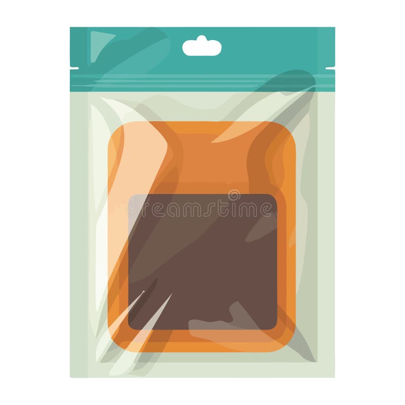 Green zip bag plastic stock vector. Illustration of packet - 276738921