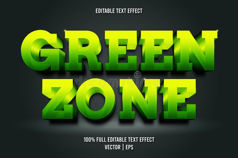 Green Zone Editable Text Effect Luxury Style Stock Vector ... Green Zone Editable Text Effect Luxury Style Stock Vector ...