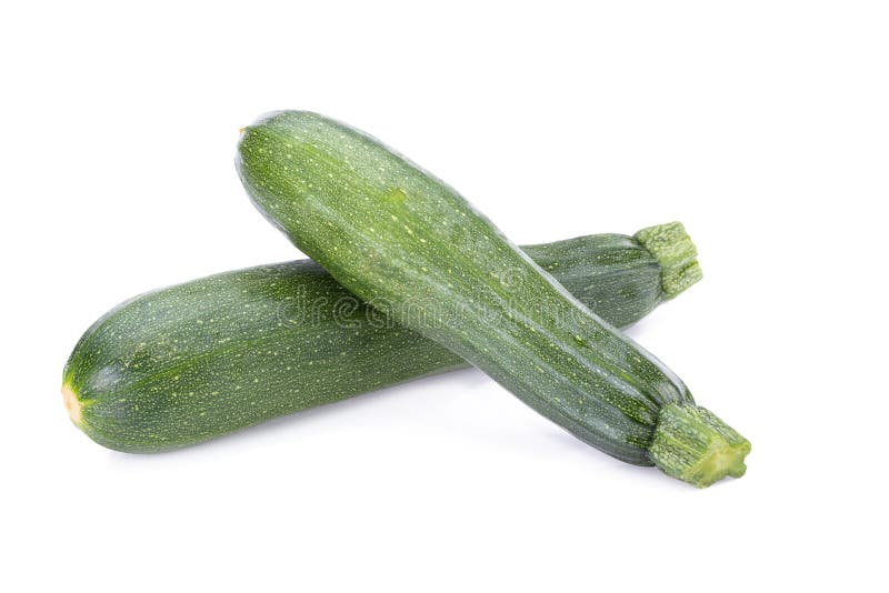 Green Zucchini Vegetables Isolated on White Stock Image - Image of cake ...