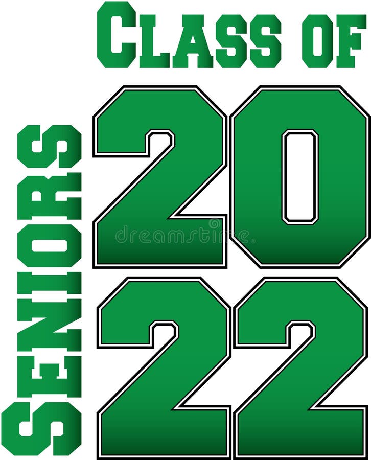 Green class of 2022 stock vector. Illustration of graphic - 234910988